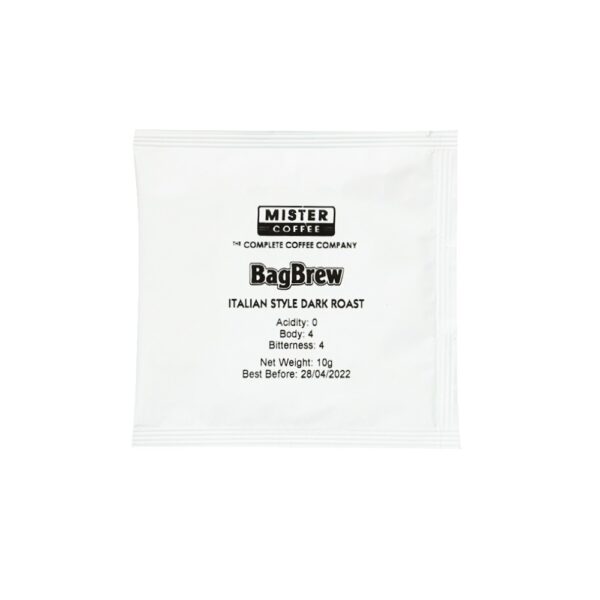 BagBrew Italian Style Dark Roast | (10 sachets x 10g) - Mister Coffee ...